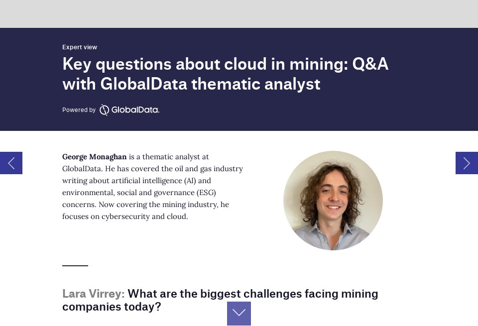 Q&A with GlobalData thematic analyst - Thematic Take: Cloud