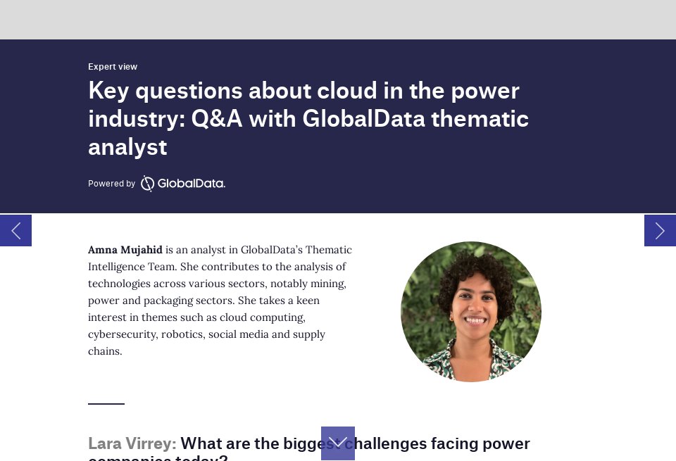 Q&A with GlobalData thematic analyst - Thematic Take: Cloud