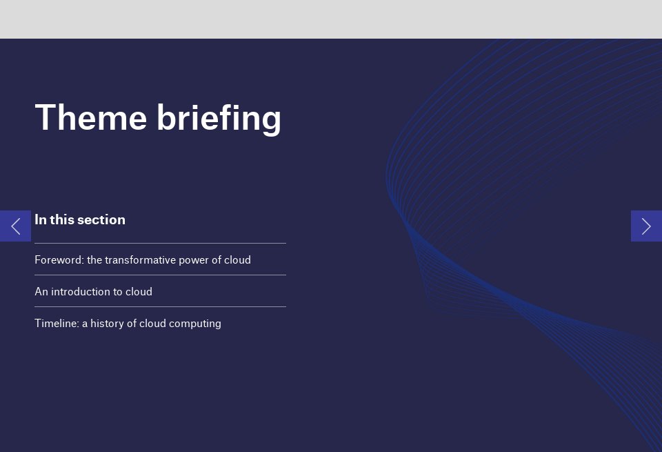 Briefing - Thematic Take: Cloud