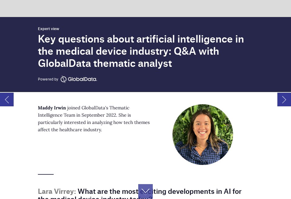 Q&A with GlobalData thematic analyst - Thematic Take: Artificial ...