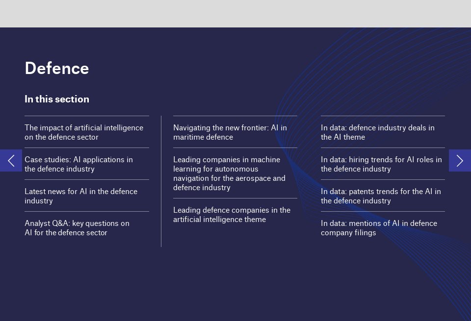 Defence - Thematic Take: Artificial Intelligence