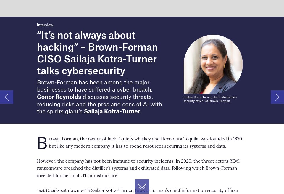 Brown-Forman chief talks cybersecurity - Thematic Take: Cybersecurity in 2024