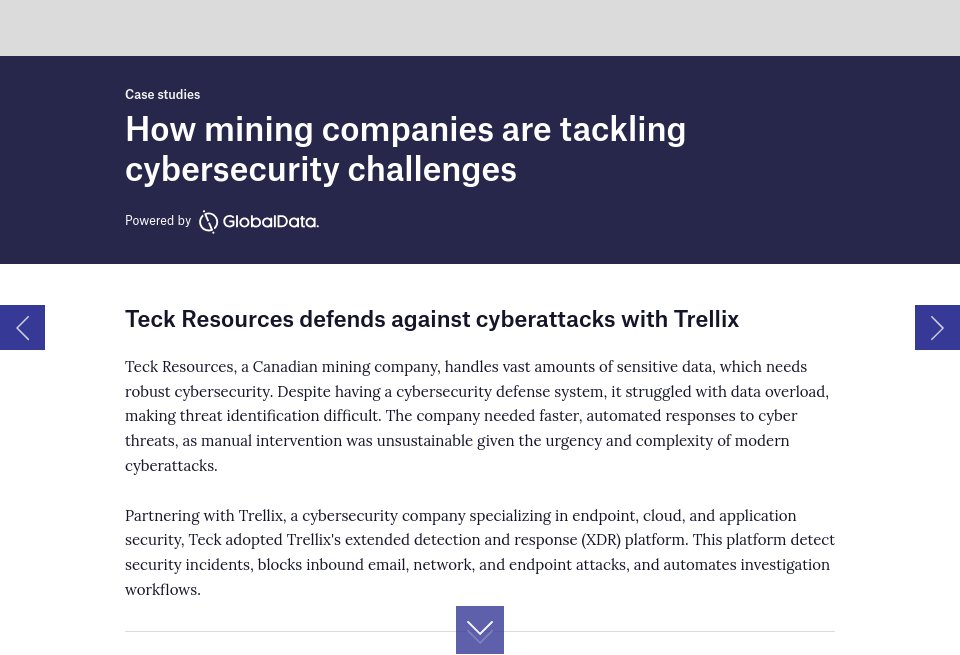 Case studies: cybersecurity in mining - Thematic Take: Cybersecurity in 2024