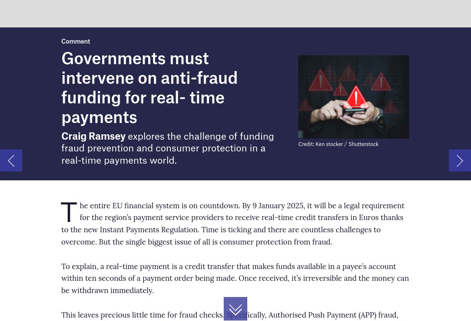 Governments must intervene on anti-fraud funding for real-time payments ...