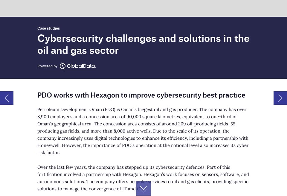 Case studies: cybersecurity in the oil and gas industry - Thematic Take ...