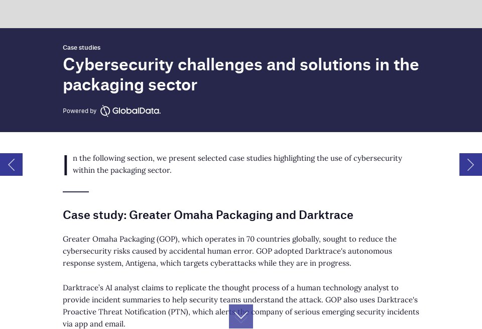 Case studies: cybersecurity in the packaging industry - Thematic Take ...