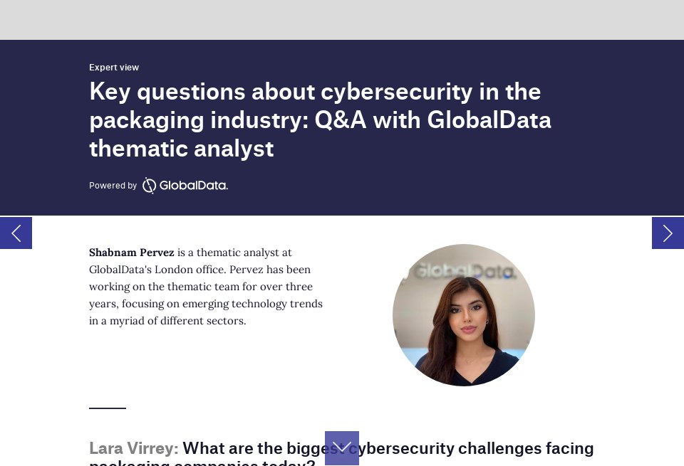 Q&A with GlobalData thematic analyst - Thematic Take: Cybersecurity