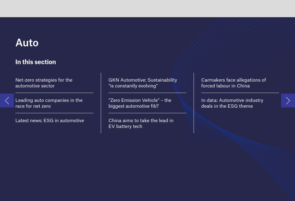 Auto - Thematic Take: ESG in 2024