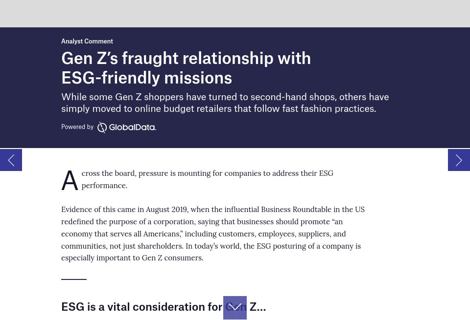 Gen Z’s fraught relationship with ESG-friendly missions - Thematic Take: ESG in 2024
