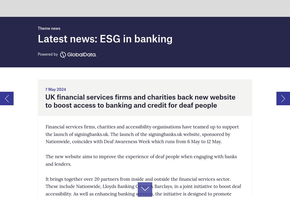 Latest news: ESG in banking - Thematic Take: ESG in 2024