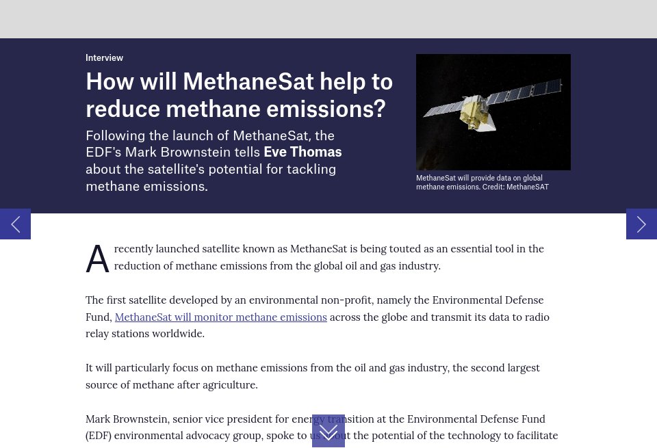 How will MethaneSat help to reduce methane emissions? - Thematic Take ...