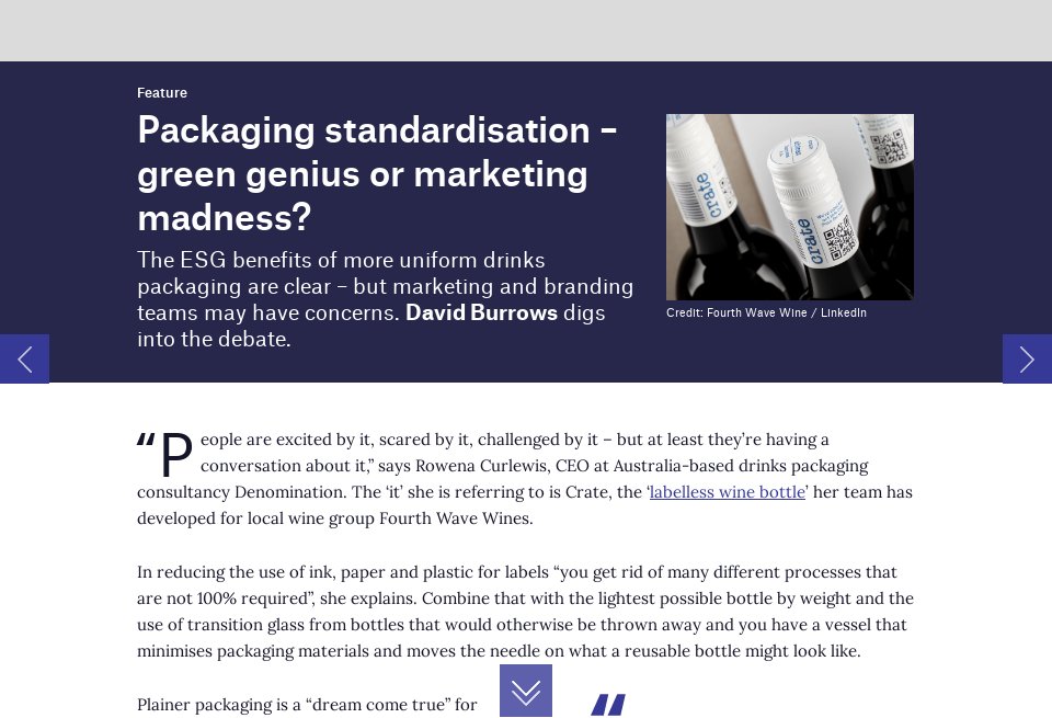 Should brands standardise packaging? - Thematic Take: ESG
